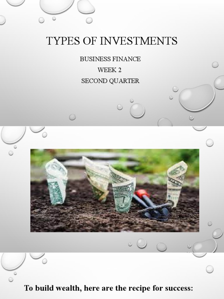 Types of Investments | PDF | Bonds (Finance) | Interest
