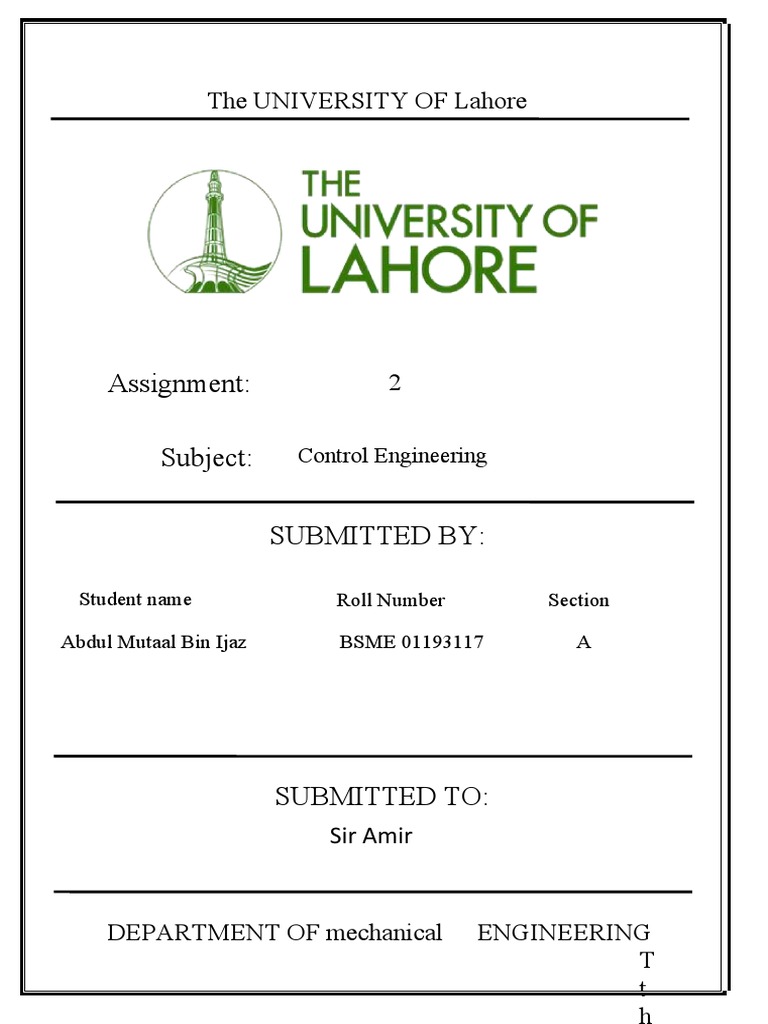 My Title Page of Assignmnt | PDF | Technology & Engineering