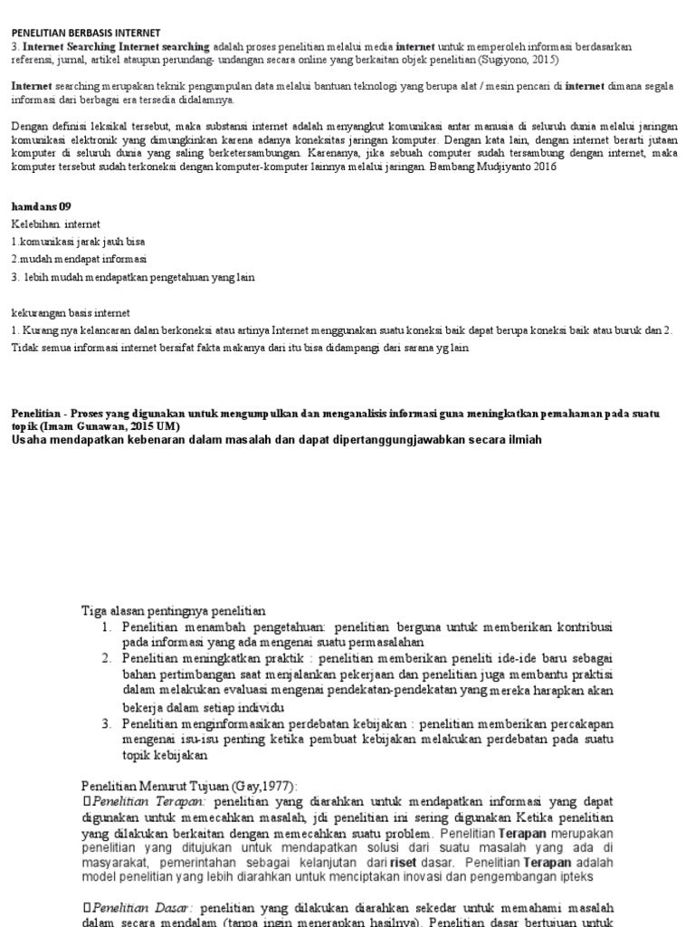 Apa Itu Metode Internet Searching | PDF | Sains & Matematika