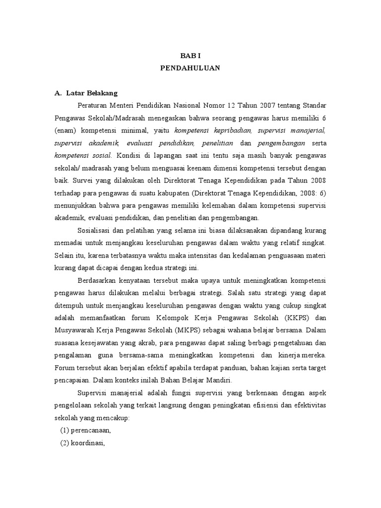 Langkah-langkah Supervisi Manajerial | PDF | Karier & Perkembangan ...