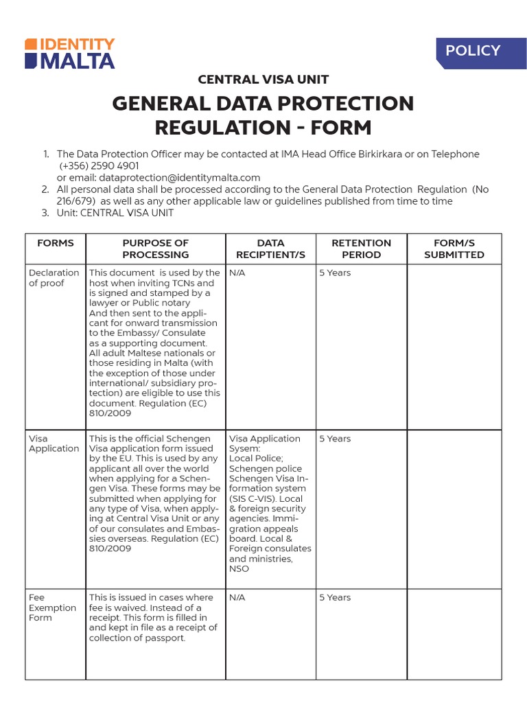 GDPR Policy | PDF