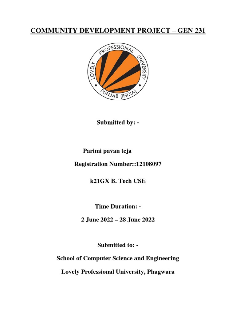 Ngo Project | PDF | Non Governmental Organization | Community