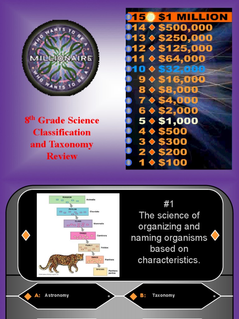 Classification and Taxonomy Review 13-14 | PDF | Science & Mathematics