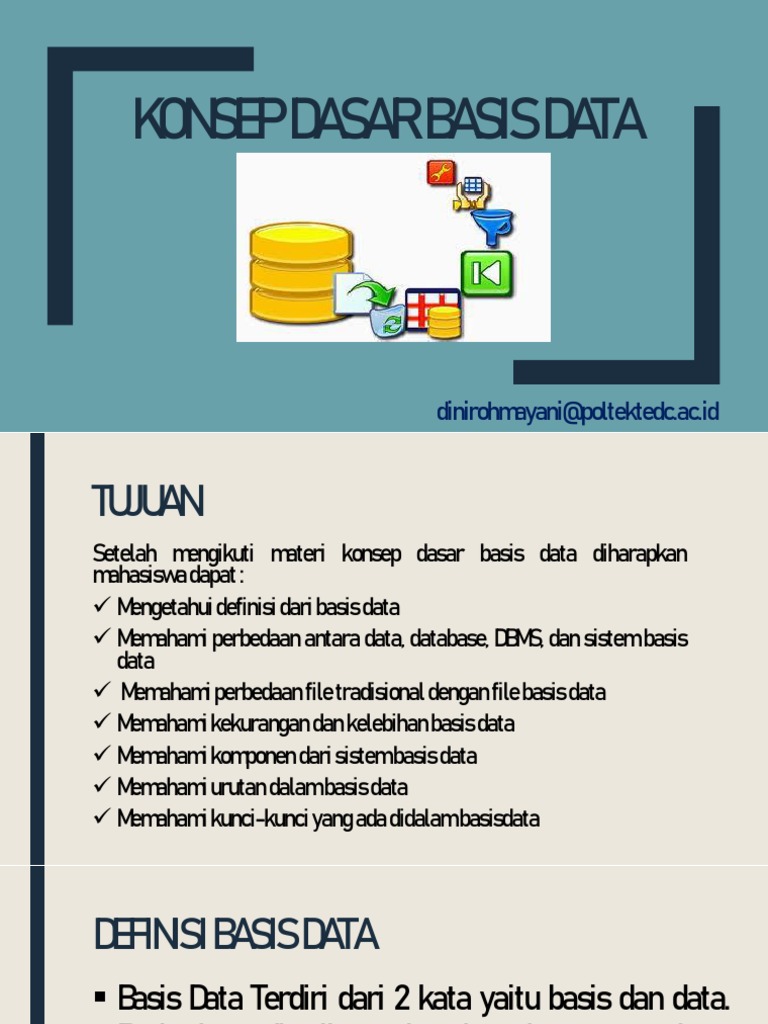 01.konsep Dasar Basis Data | PDF | Seni | Komputer