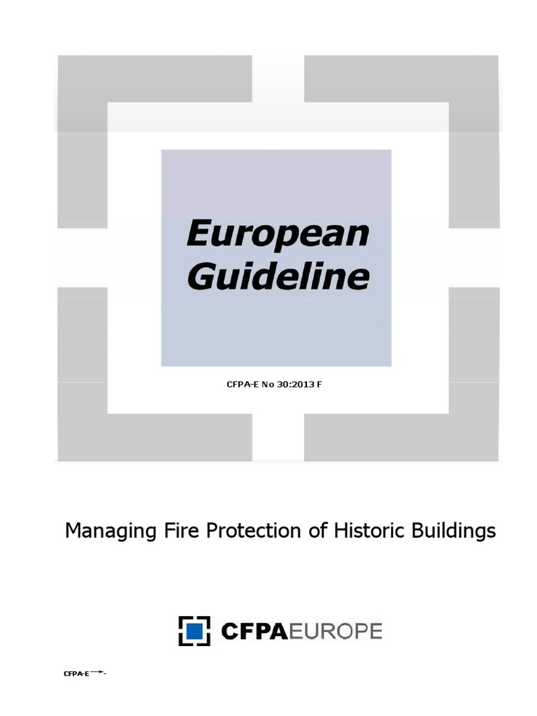 CFPA E Guideline No 30 2013 F | PDF | Firefighting | Fire Safety