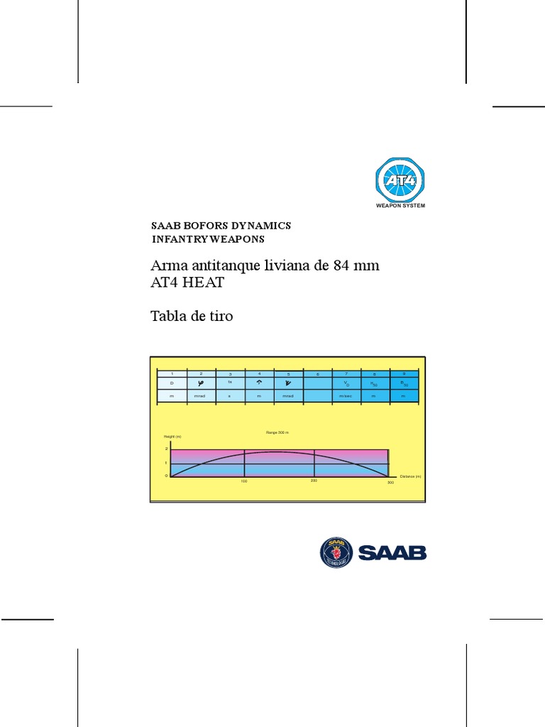 Tabla de Tiro AT4 CS HP | PDF | Tecnología militar | Física Aplicada e ...