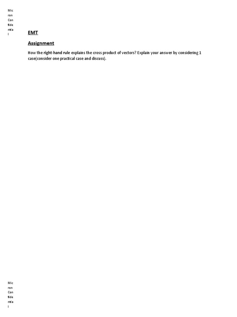 Assignment EMT | PDF | Science & Mathematics