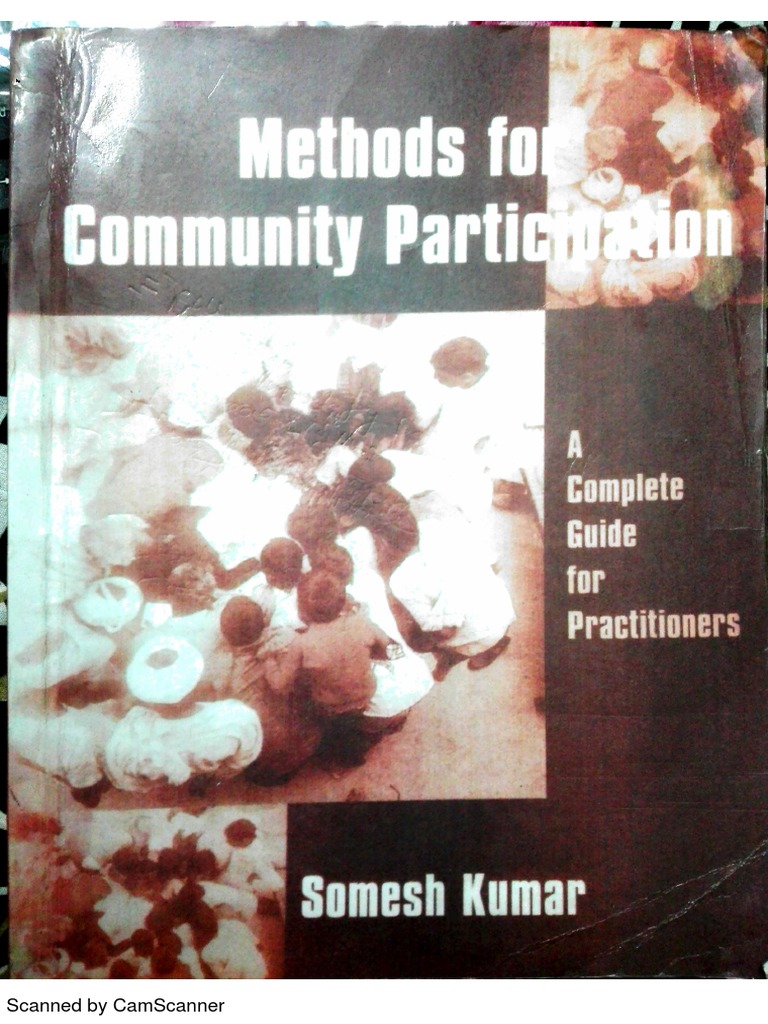 Methods of Community Participations - Somesh - Kumar | PDF
