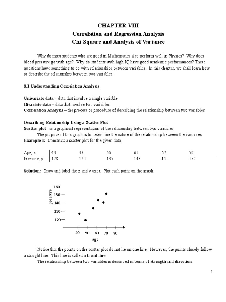 Correlation Regression 1 | PDF | Dependent And Independent Variables ...