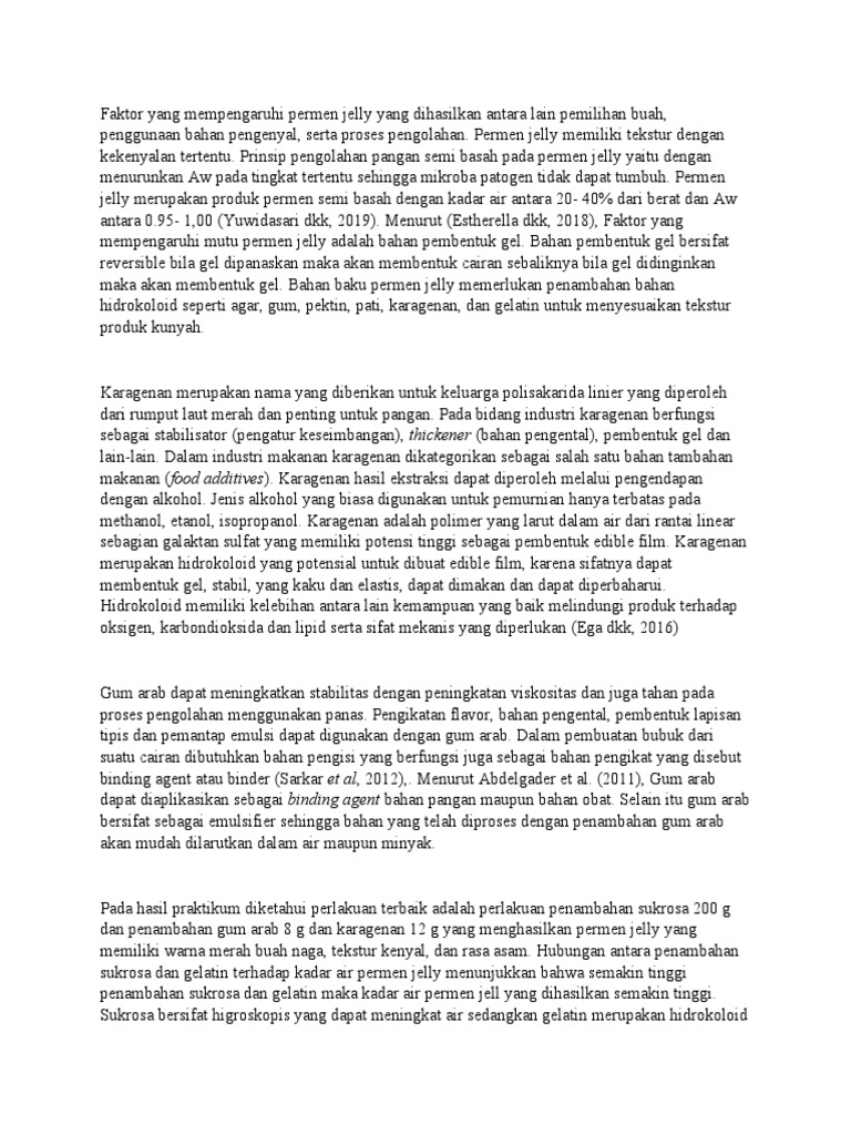 Pembahasan Permen Jelly | PDF
