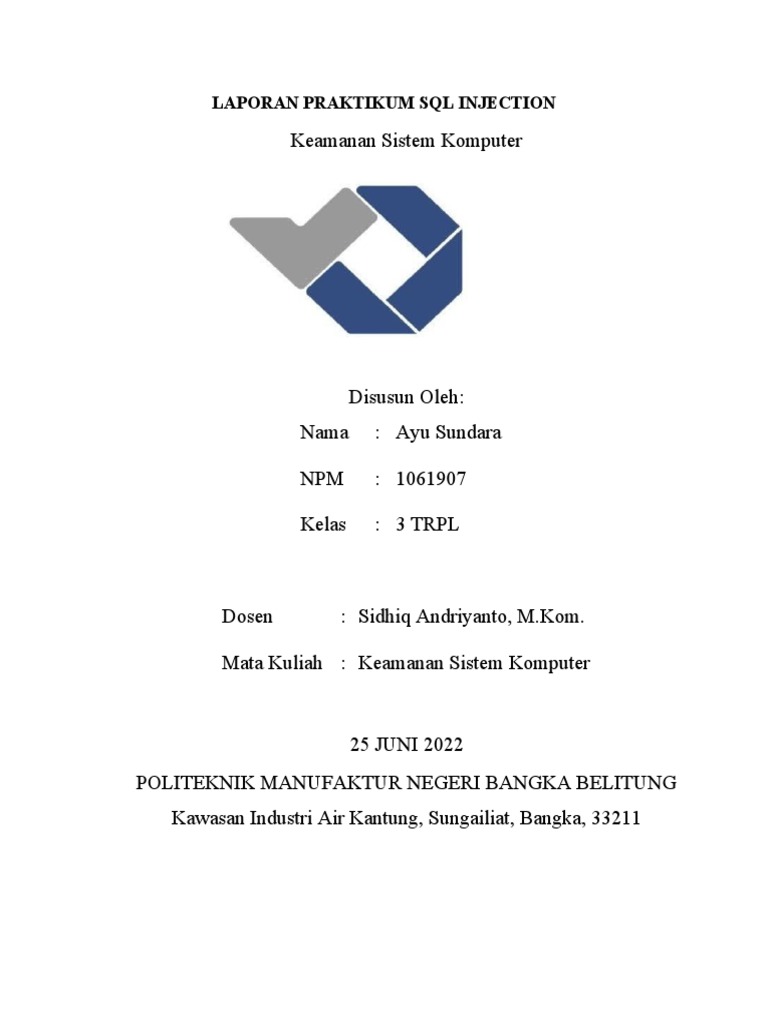 Laporan Praktikum SQL Injection | PDF