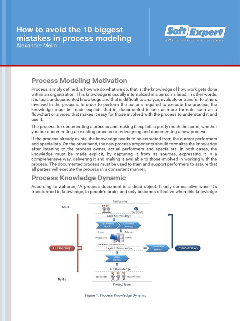 How To Avoid The 10 Biggest Mistakes in Process Modeling | PDF ...
