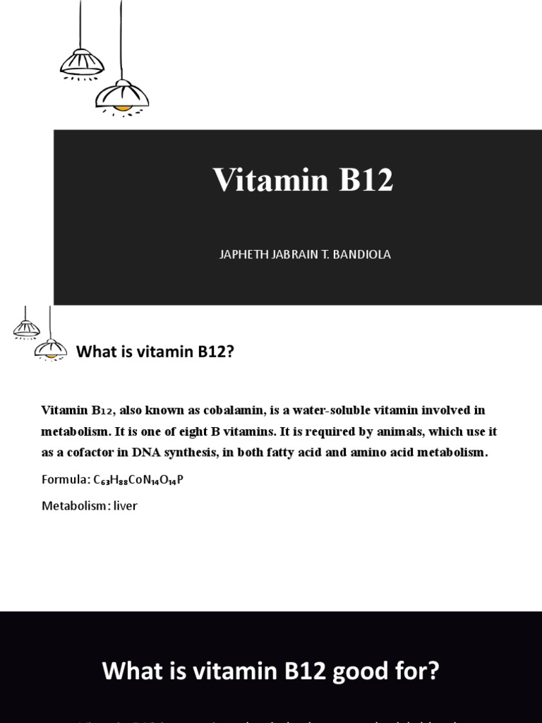 VB12 1 | PDF | Vitamin B12 | Vitamin
