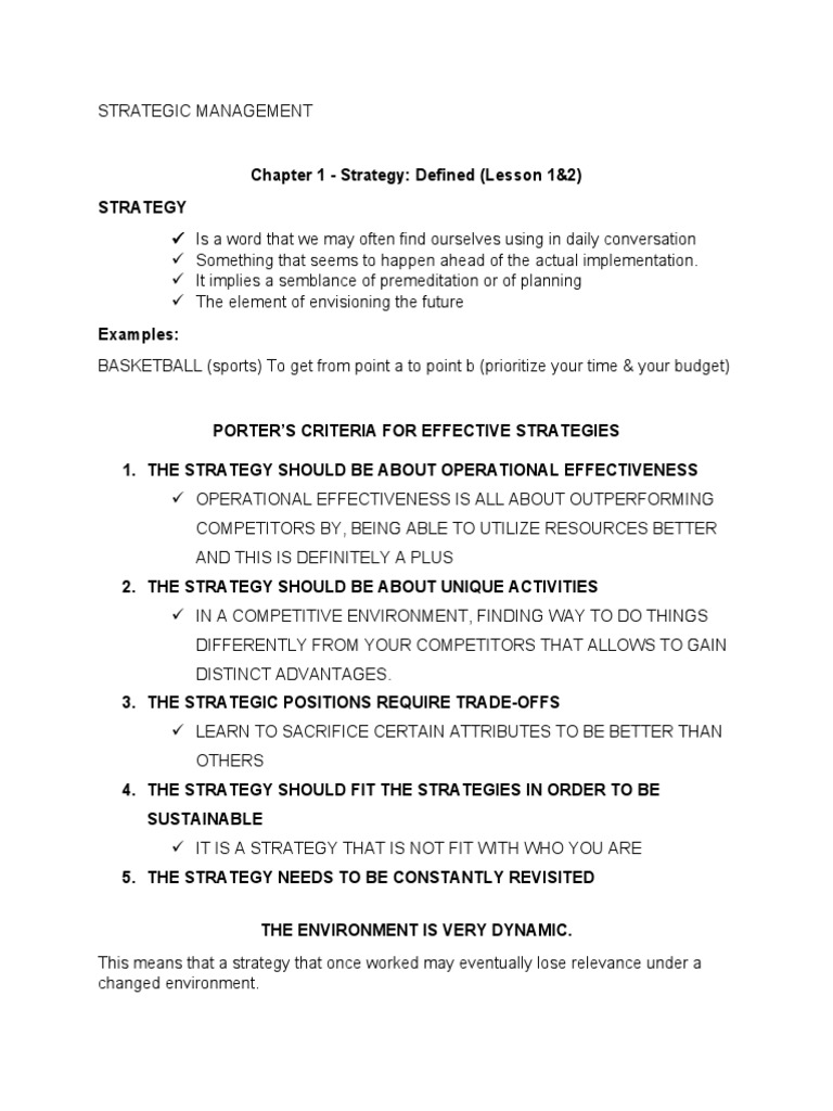 Strategic Management REVIEWER | PDF | Strategic Management | Supply Chain