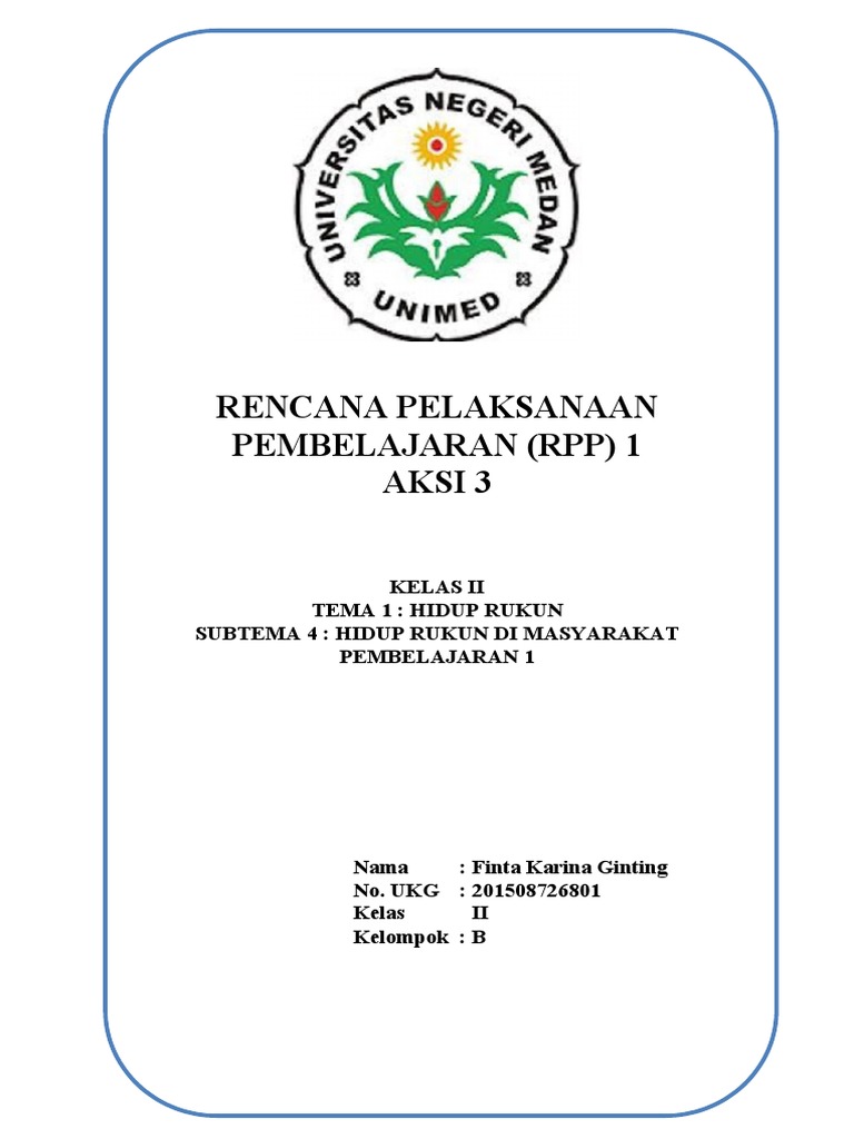 RPP 1 Aksi 2 Word | PDF