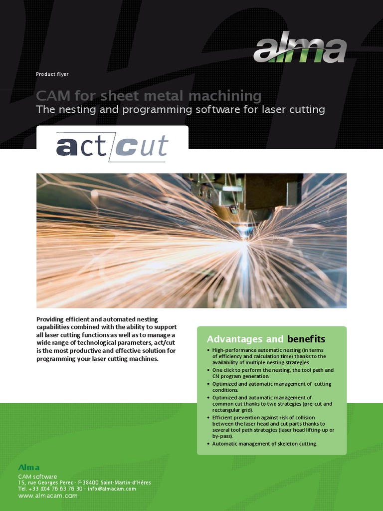 Actcut-Laser en | PDF | Sheet Metal | Secondary Sector Of The Economy