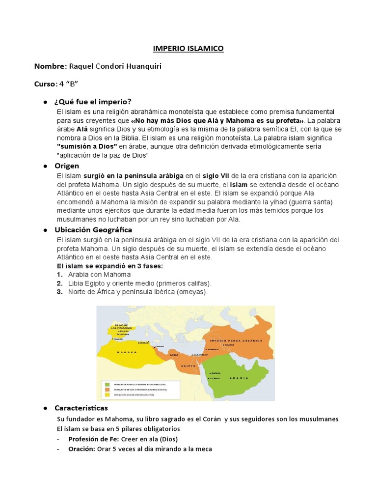 Imperio Islamico | PDF | Mahoma | Alá