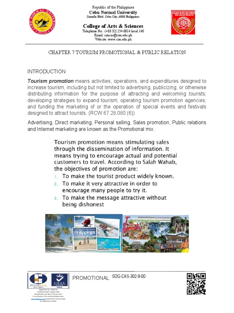 Tourism Promotion | PDF