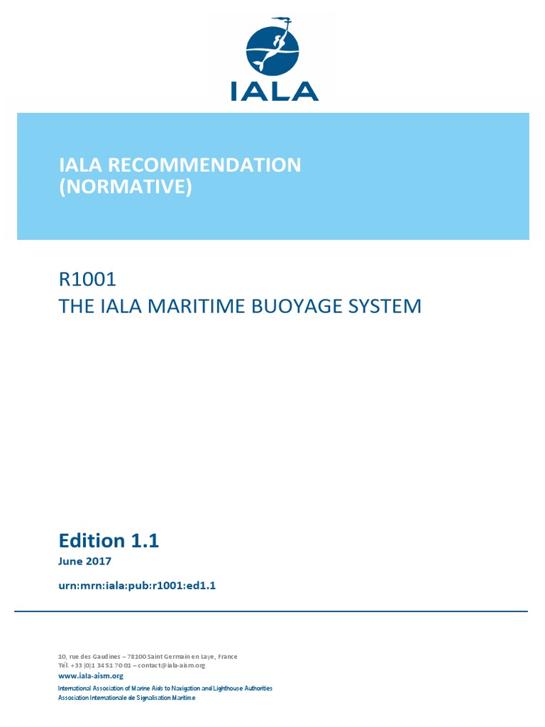 IALA Maritime Buoyage System June 2017 | PDF | Government
