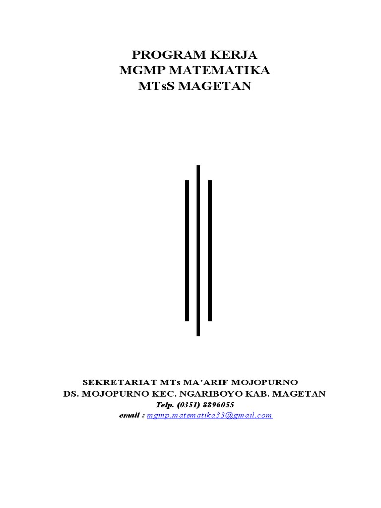 Program Kerja MGMP Mat | PDF