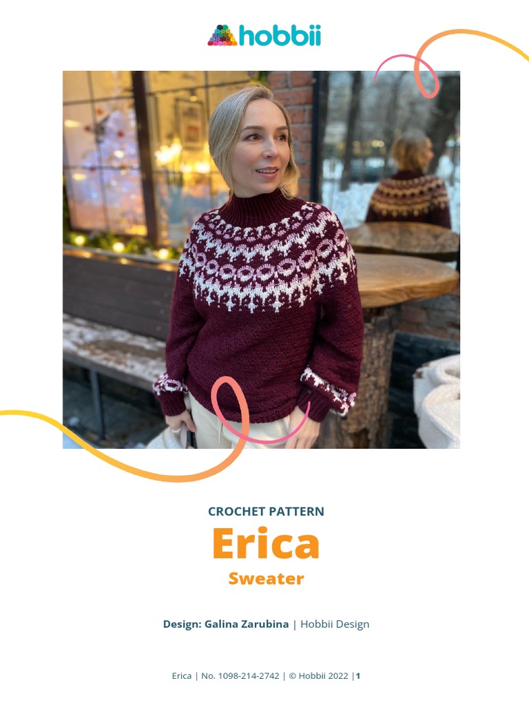 Horgolás Minta - Pulcsi | PDF | Crochet | Gauge (Knitting)