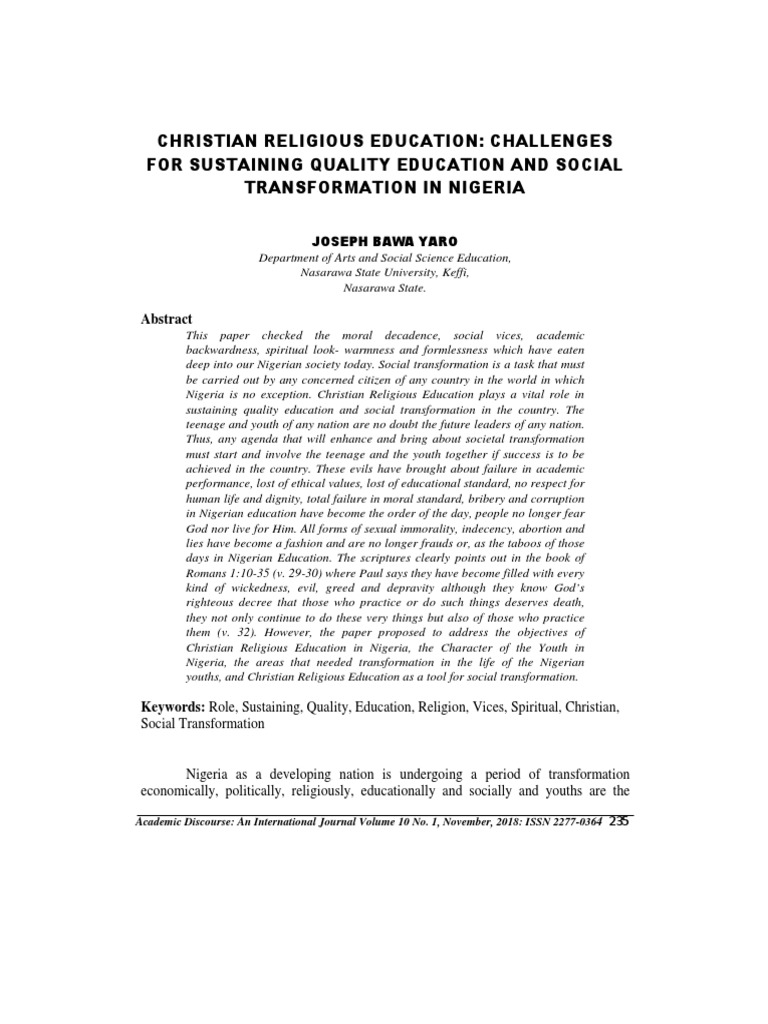 Christian Religious Education | PDF | Teachers | Ten Commandments