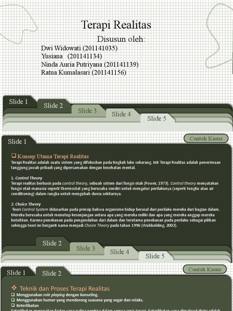 Kelompok 7 Terapi Realitas | PDF