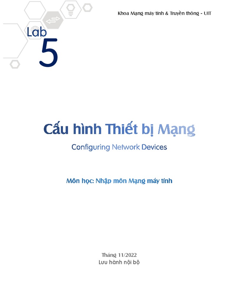Lab 5 - Configuring Network Devices | PDF