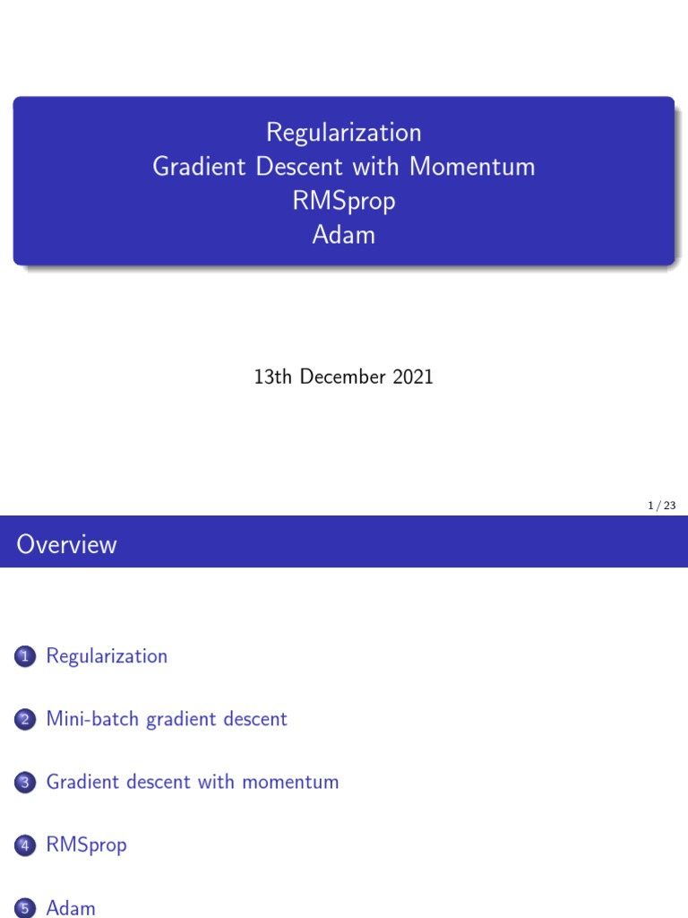 C15-Momentum RMSProp Adam | PDF | Algorithms And Data Structures | Computational Science