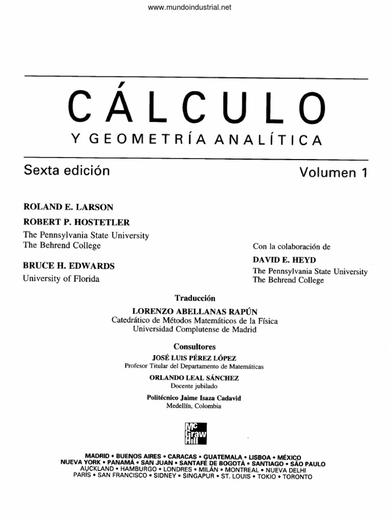 Calculo - Larson Vol. 1 | PDF