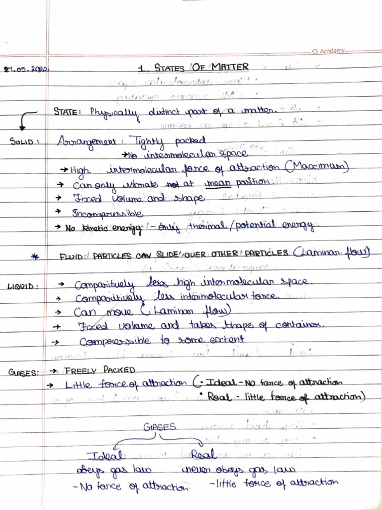 Chemistry Notes | PDF