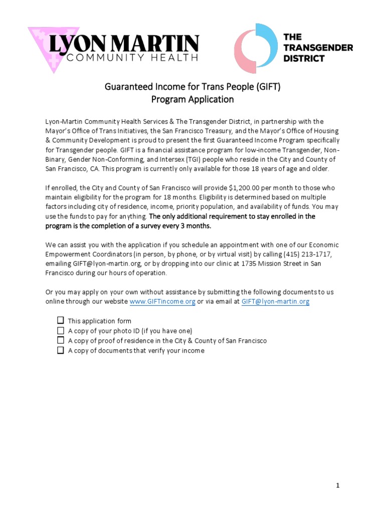 GIFT Application | PDF