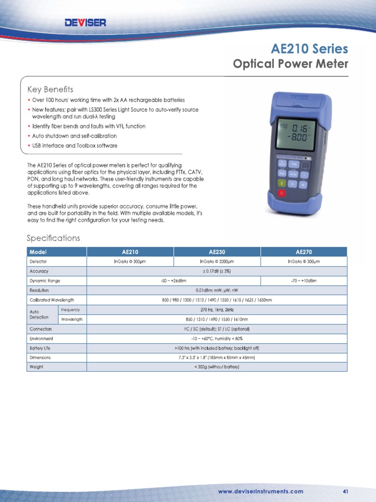 AE 210 - Power Meter | PDF