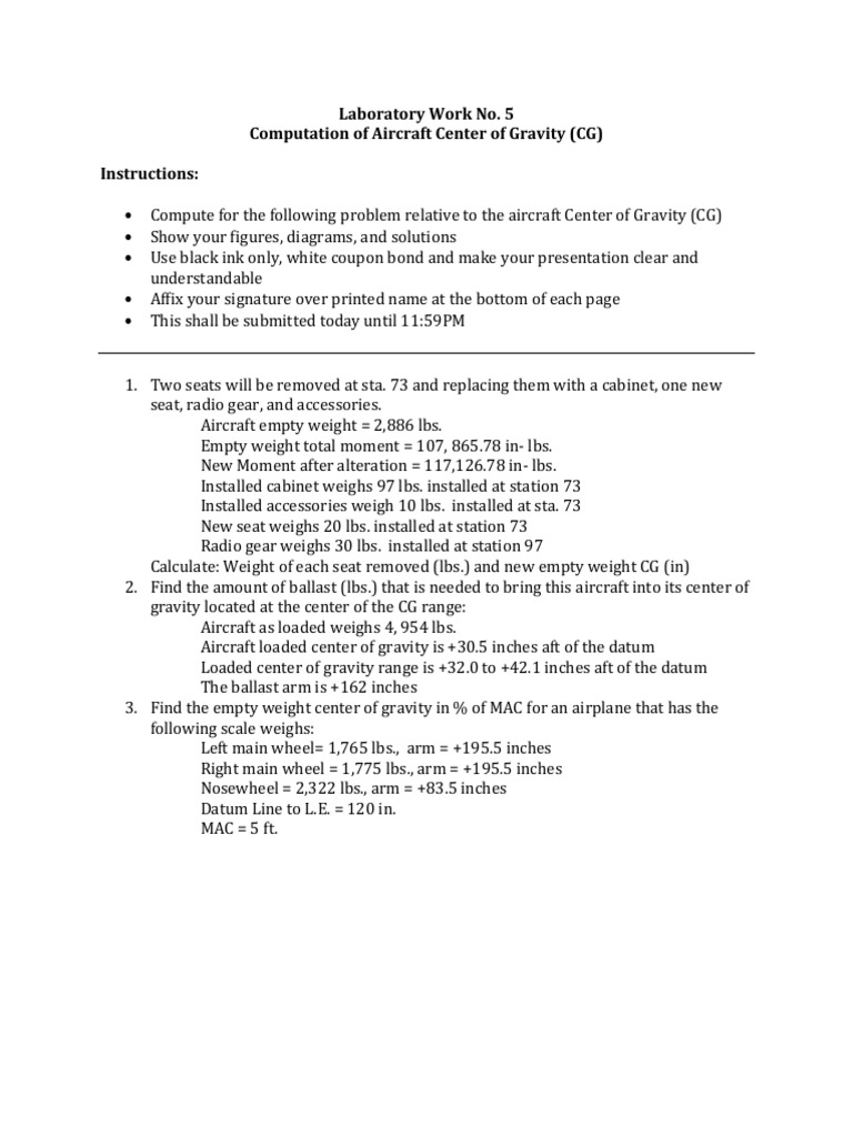 AAE 1101 Laboratory Work No 5 | PDF | Technology & Engineering