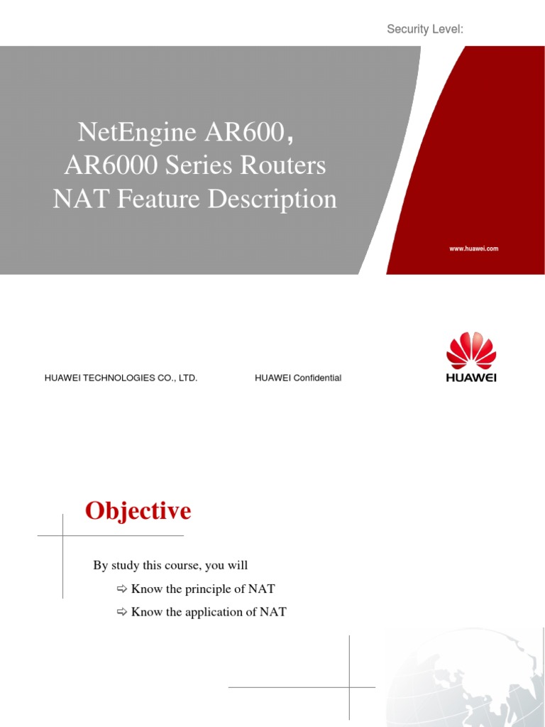 NetEngine AR600，AR6000 Series Routers NAT Feature Description | PDF