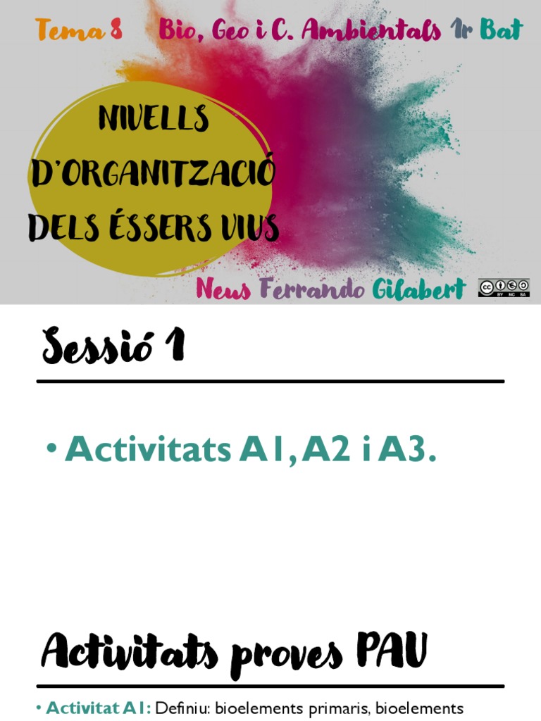 Activitats - Tema 8 - 1BAT BioGeoAmb | PDF