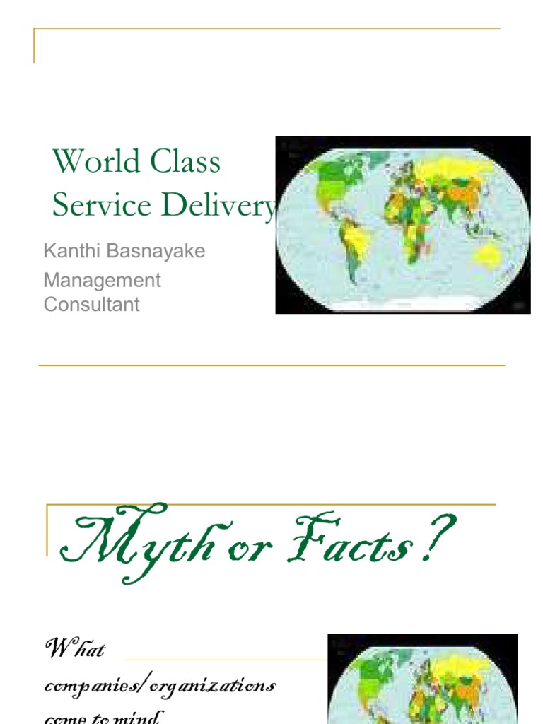 World Class Service Delivery New | PDF | Six Sigma | Strategic Management