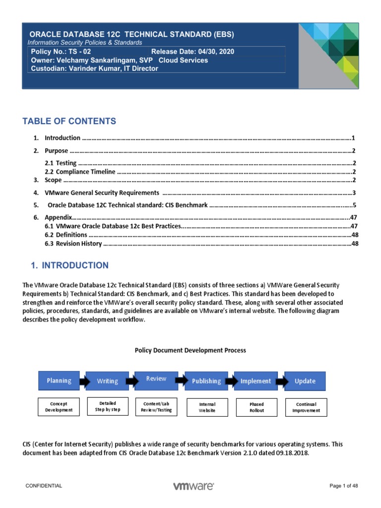 Oracle Database 12c Technical Standard (EBS) | PDF | Business | Computers