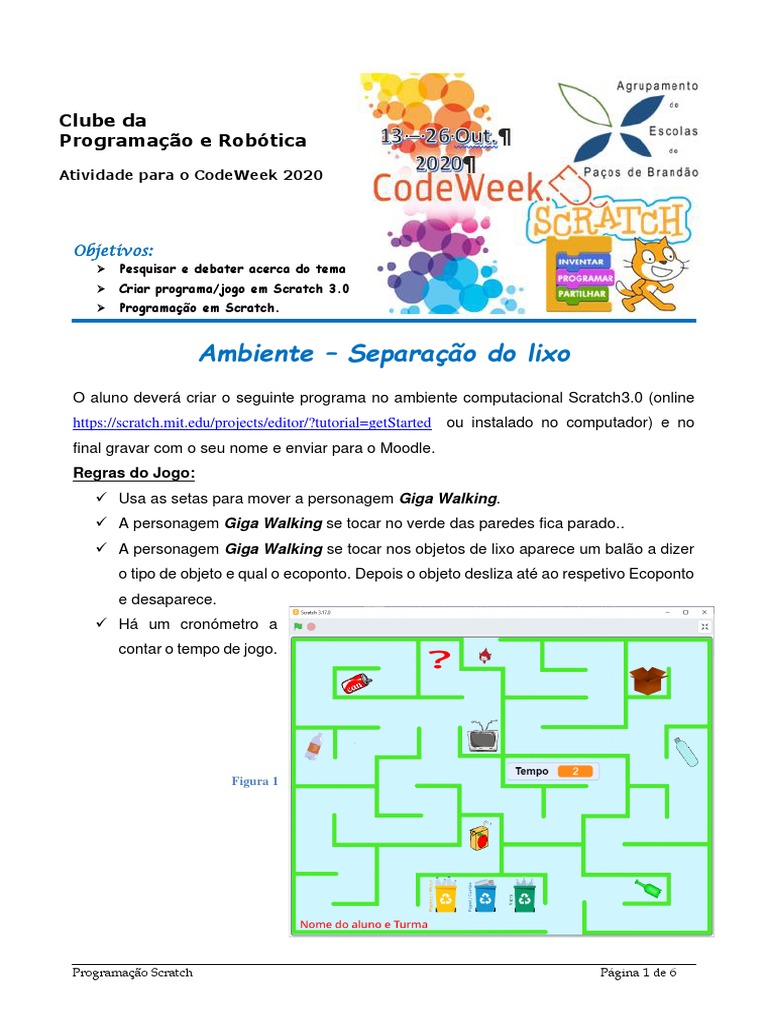 Guião Do Jogo 1 CodeWeek - 2020 | PDF