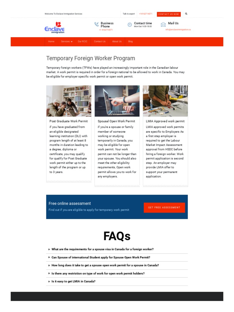 Enclaveimmigration CA Temporary Foreign Workers Program | PDF