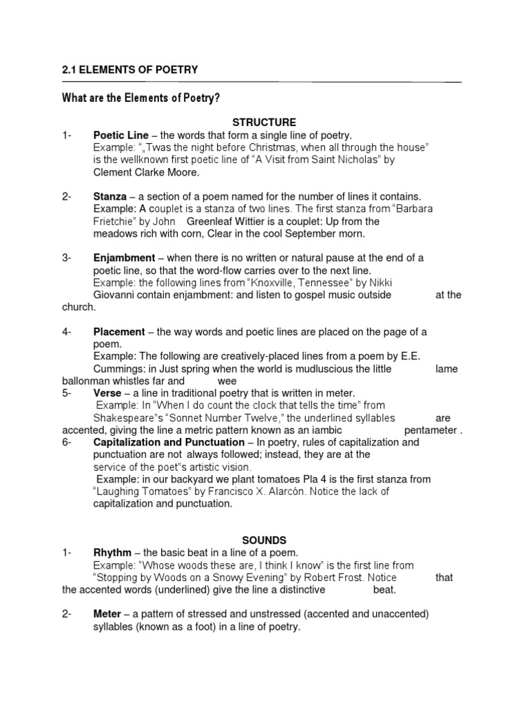 LIT 2. Lesson 2 | PDF | Poetry | Metre (Poetry)