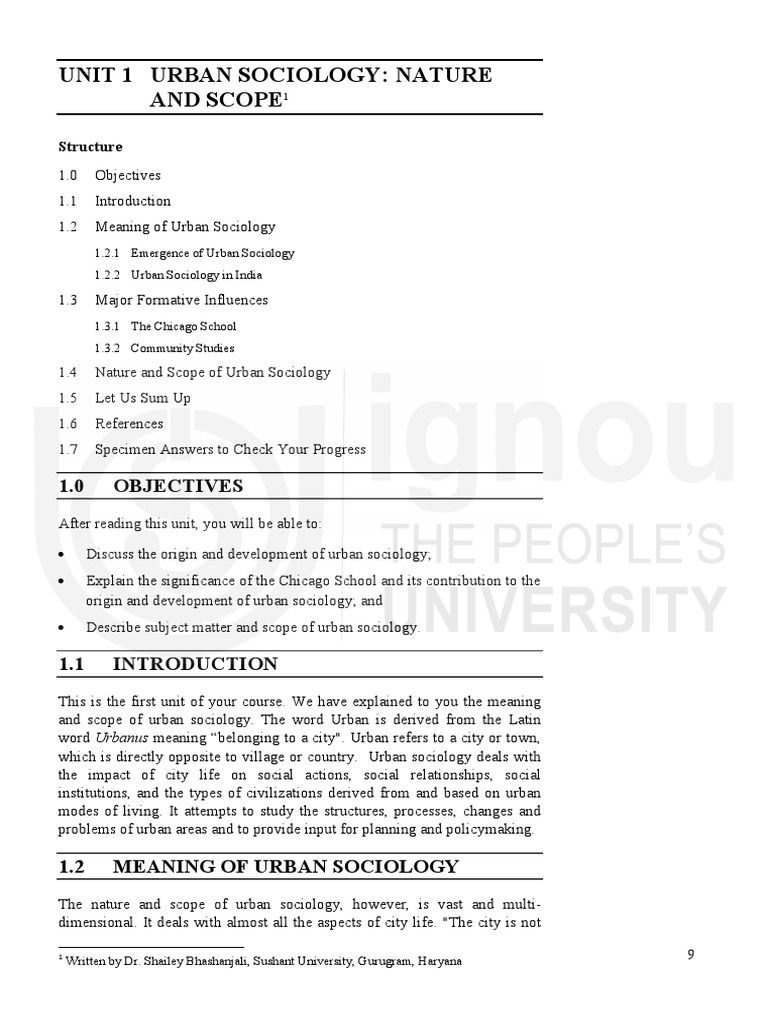 Urban Sociology | PDF | Sociology | City
