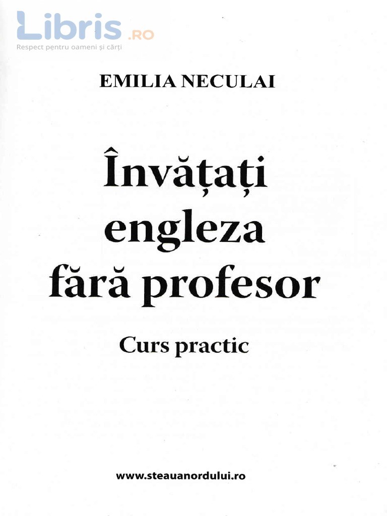 Invatati Engleza Fara Profesor. Curs Practic CD - Emilia Neculai | PDF
