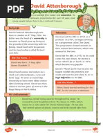 David Attenborough: Career Insights Quiz | PDF