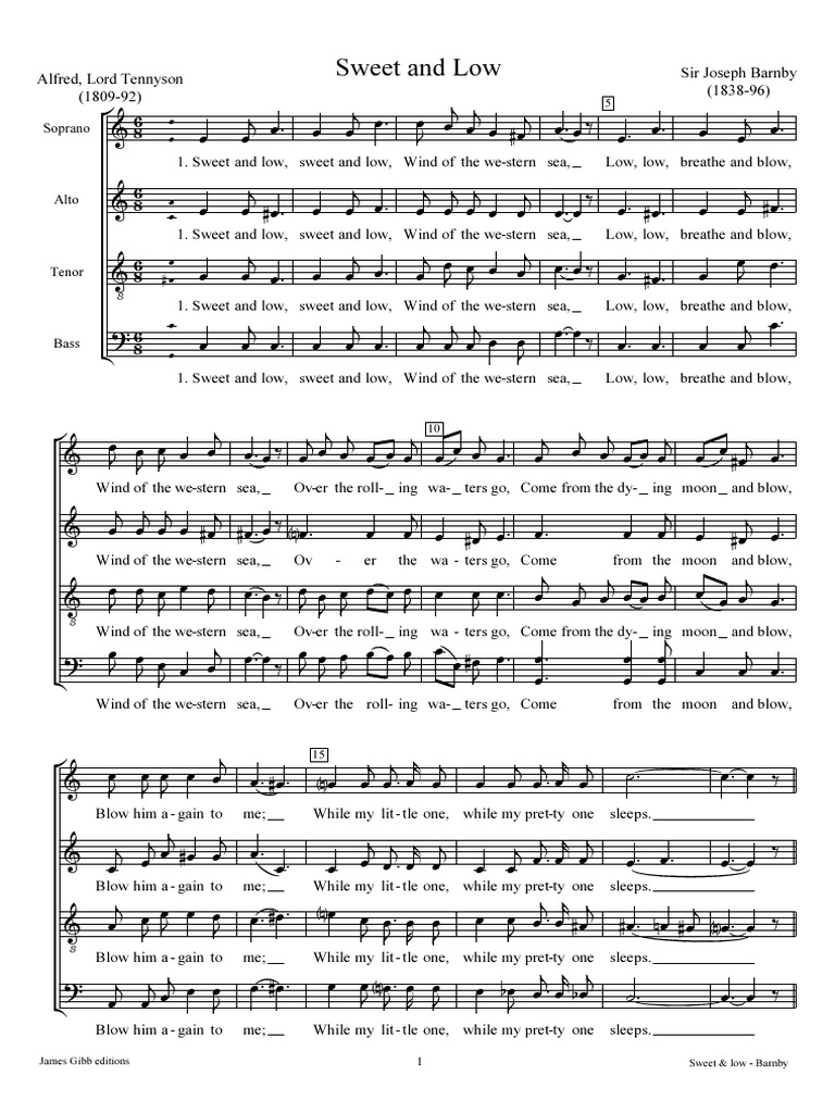 Sweet and Low Barnby | PDF