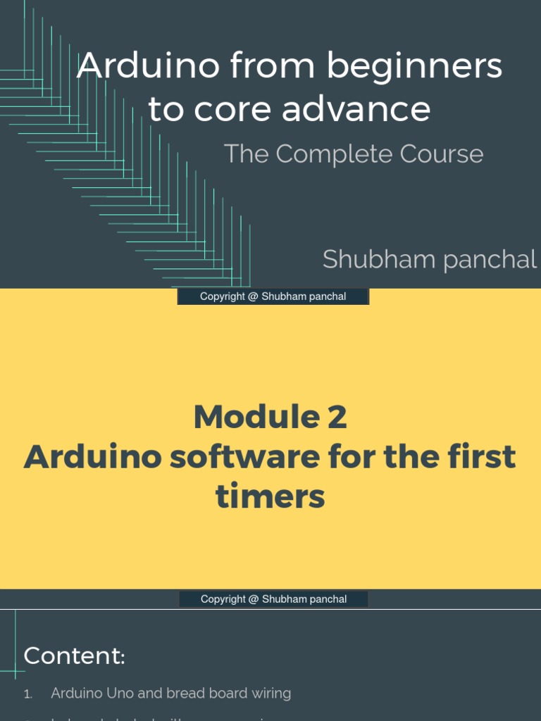 005 Module 2 Pdf Arduino Software 