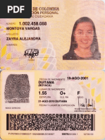 Plantilla Cedula de Colombia para Editar en PDF | PDF