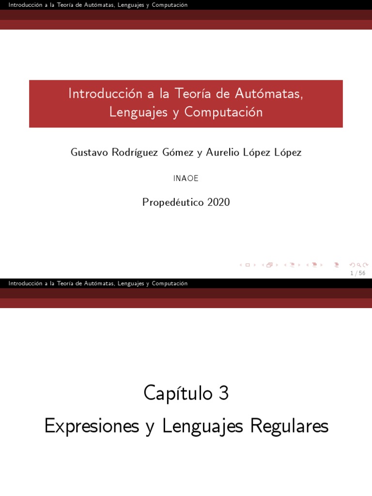 Expresiones Regulares y Lenguajes | PDF | Teoría de autómatas | Expresión regular