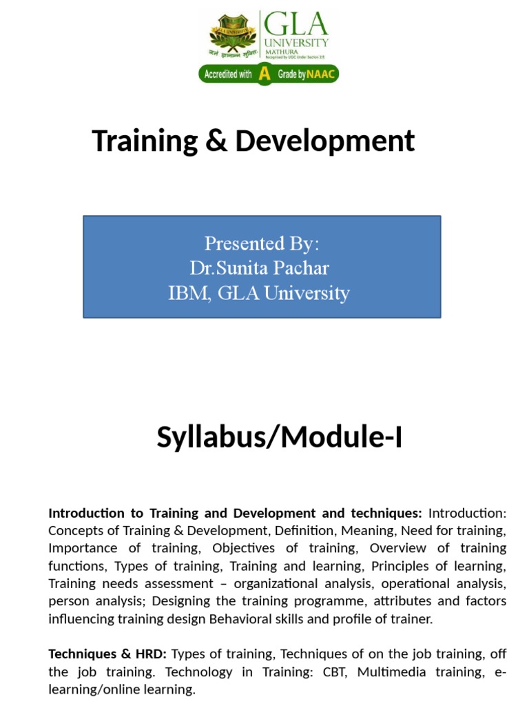 Introduction to HRM Training Concepts | PDF