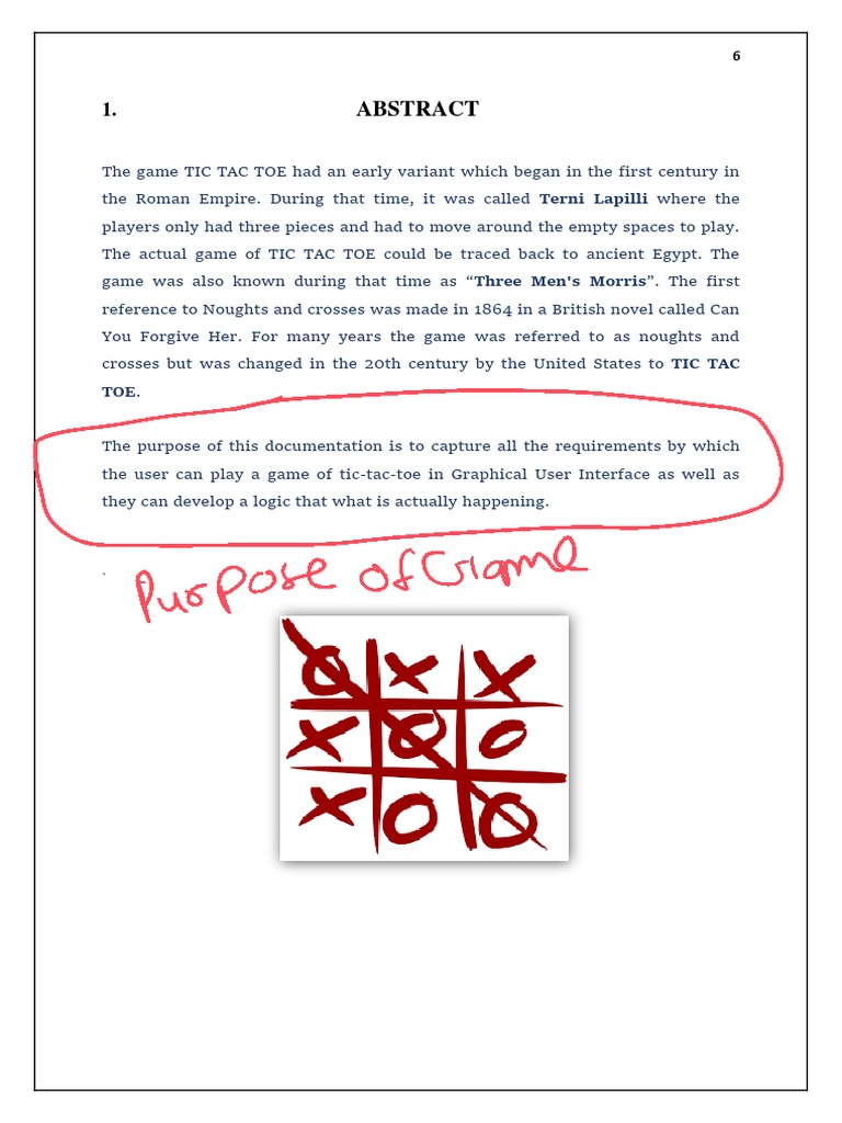 Tic Tac Toe Documentation in Python 3 PDF | PDF